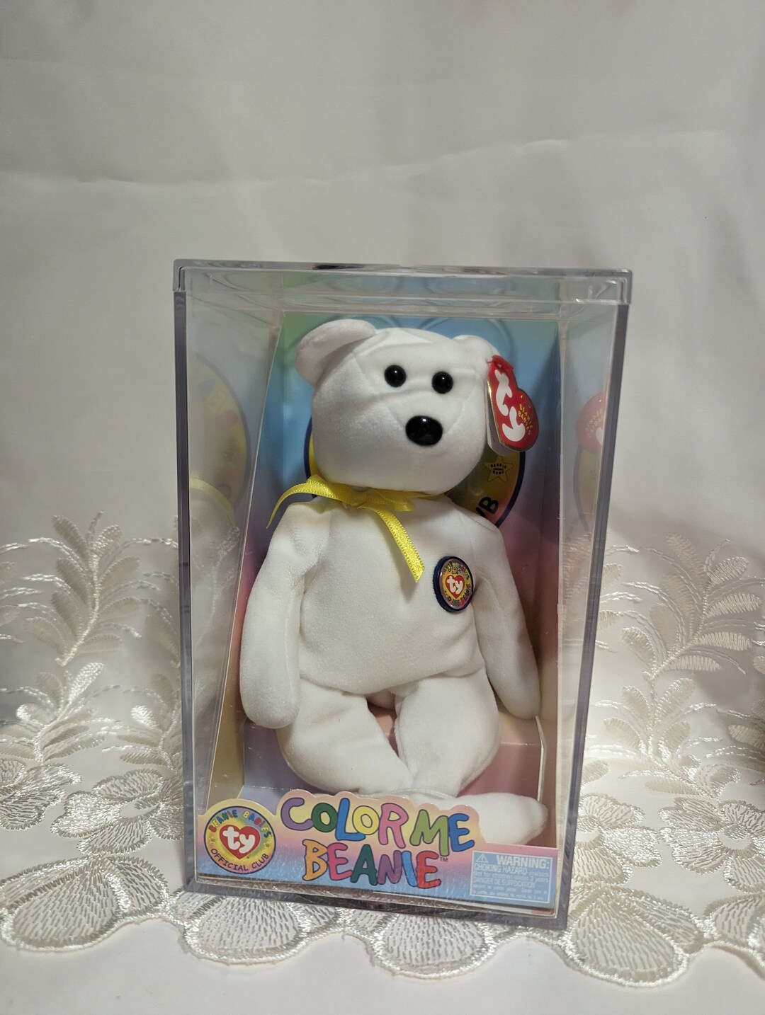 Ty Beanie Baby - Color Me Beanie the Bear (yellow Ribbon) Sealed - Etsy