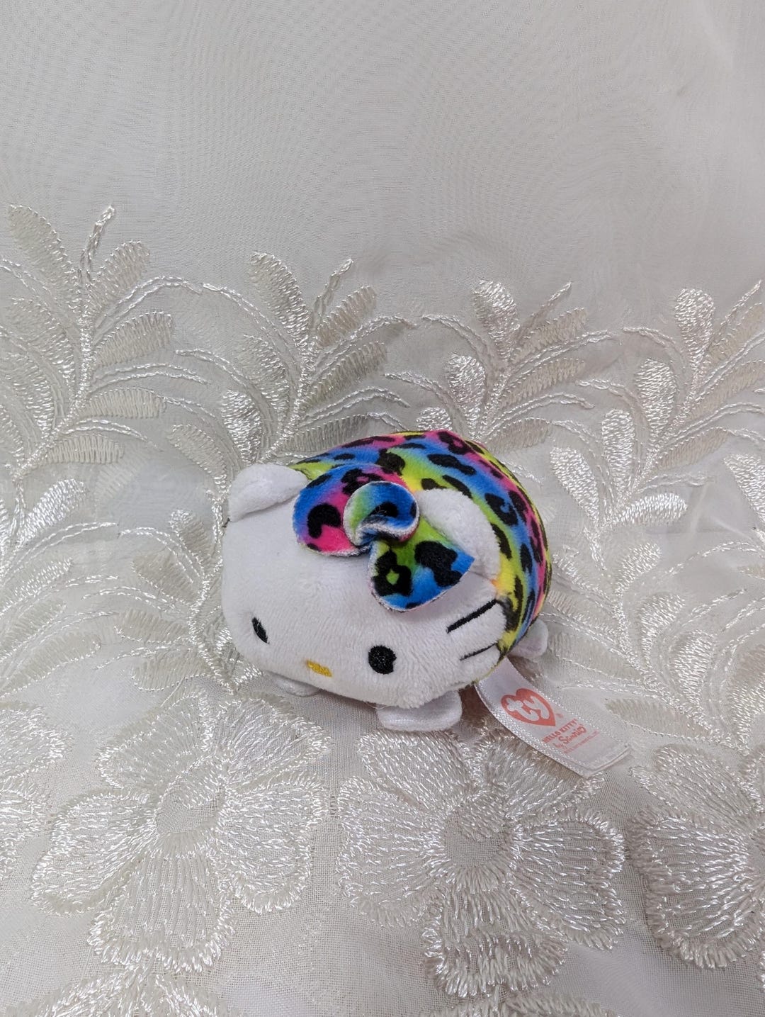 Ty Teeny Tys Hello Kitty the Rainbow Leopard Print Cat 3in No Tag - Etsy