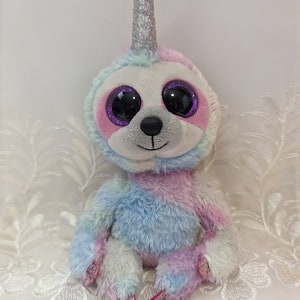 Ty Beanie Boo - Cooper the Unicorn Sloth (6in) No Hang Tag - Etsy