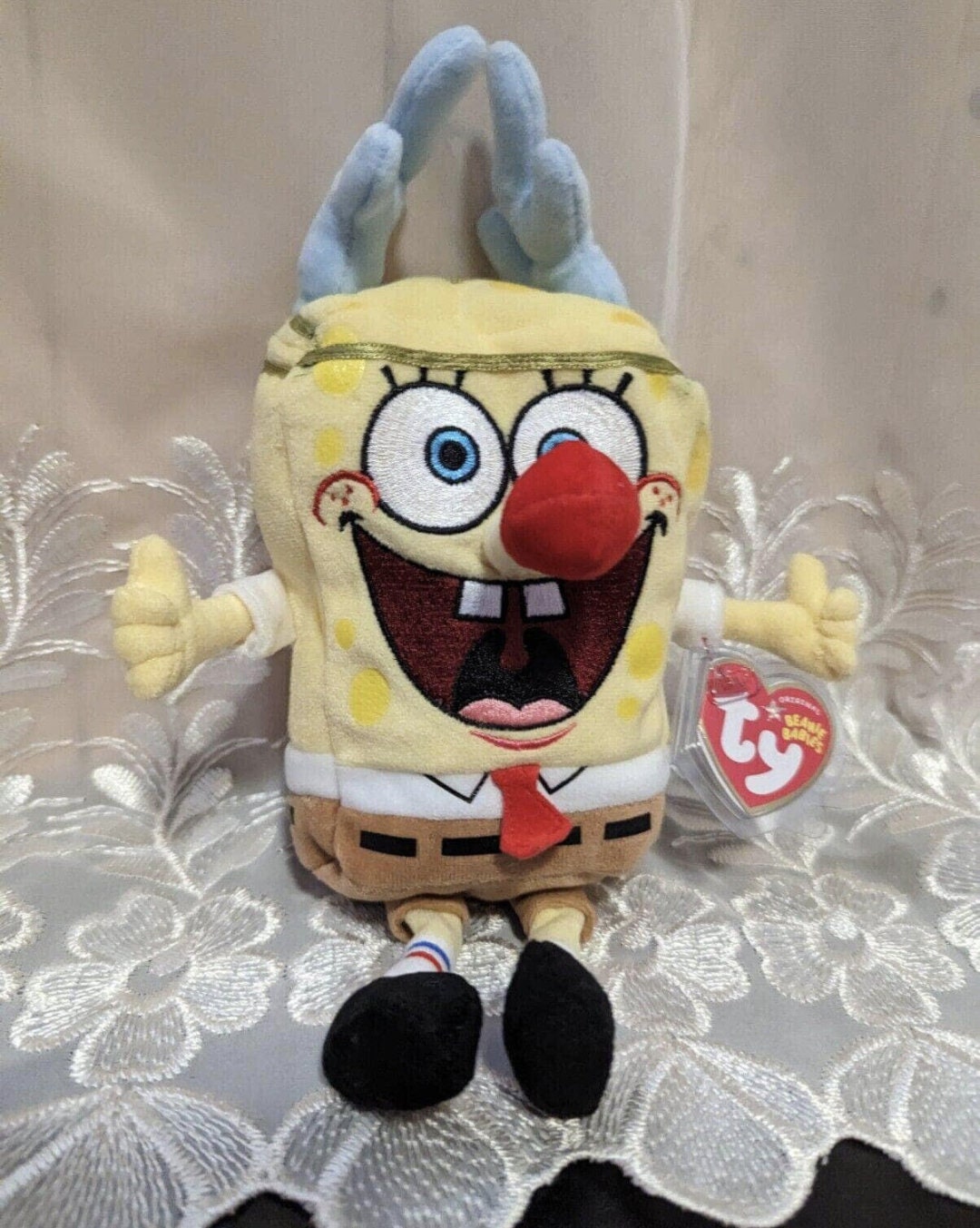 Ty Beanie Baby - Spongebob Sleighride Dressed up Like Christmas ...