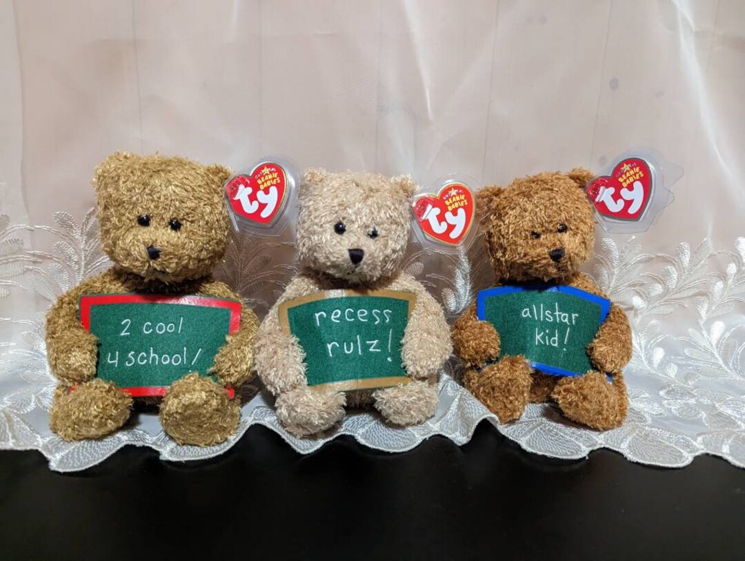Ty Beanie Babies School Rocks the Bears - Choose From 2 Cool 4 School ...