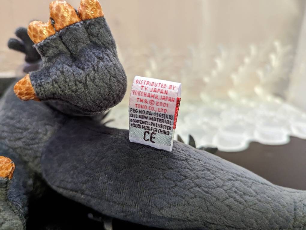 Ty Classic Collection - Godzilla the Monster With Black Eyes - Japan ...