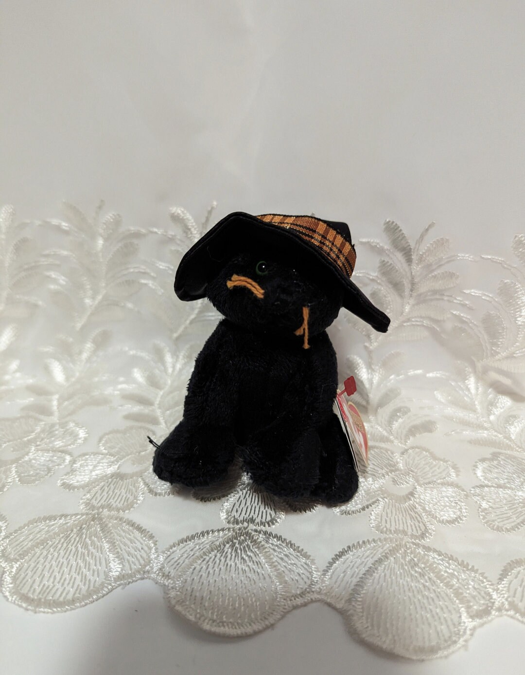 Ty Halloweenie Beanie - Merlin the Black Cat With Witches Hat (4in ...