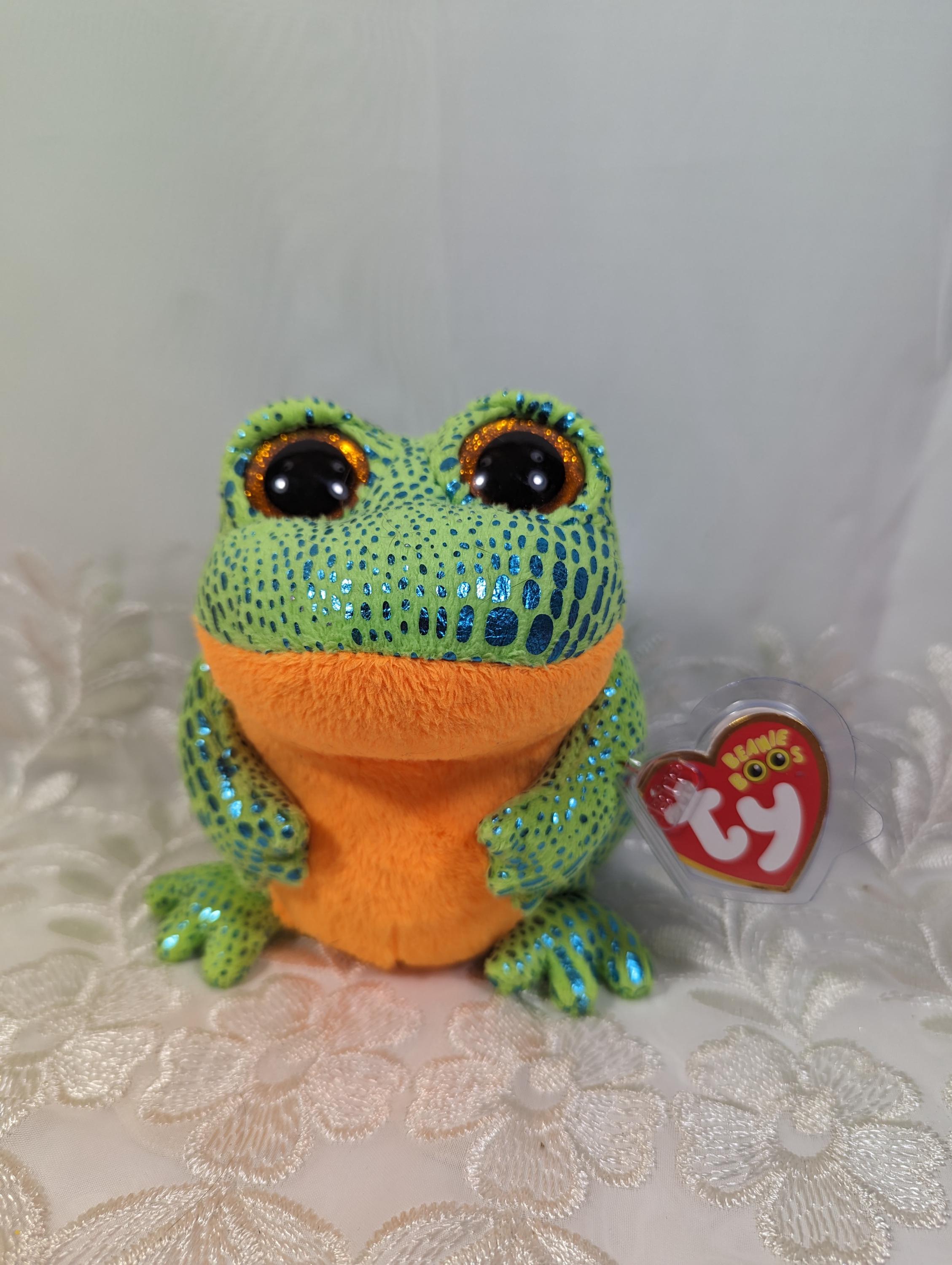 Ty Beanie Boo Speckles the Frog 6 In Non mint Tag Scuffed Eyes Etsy UK