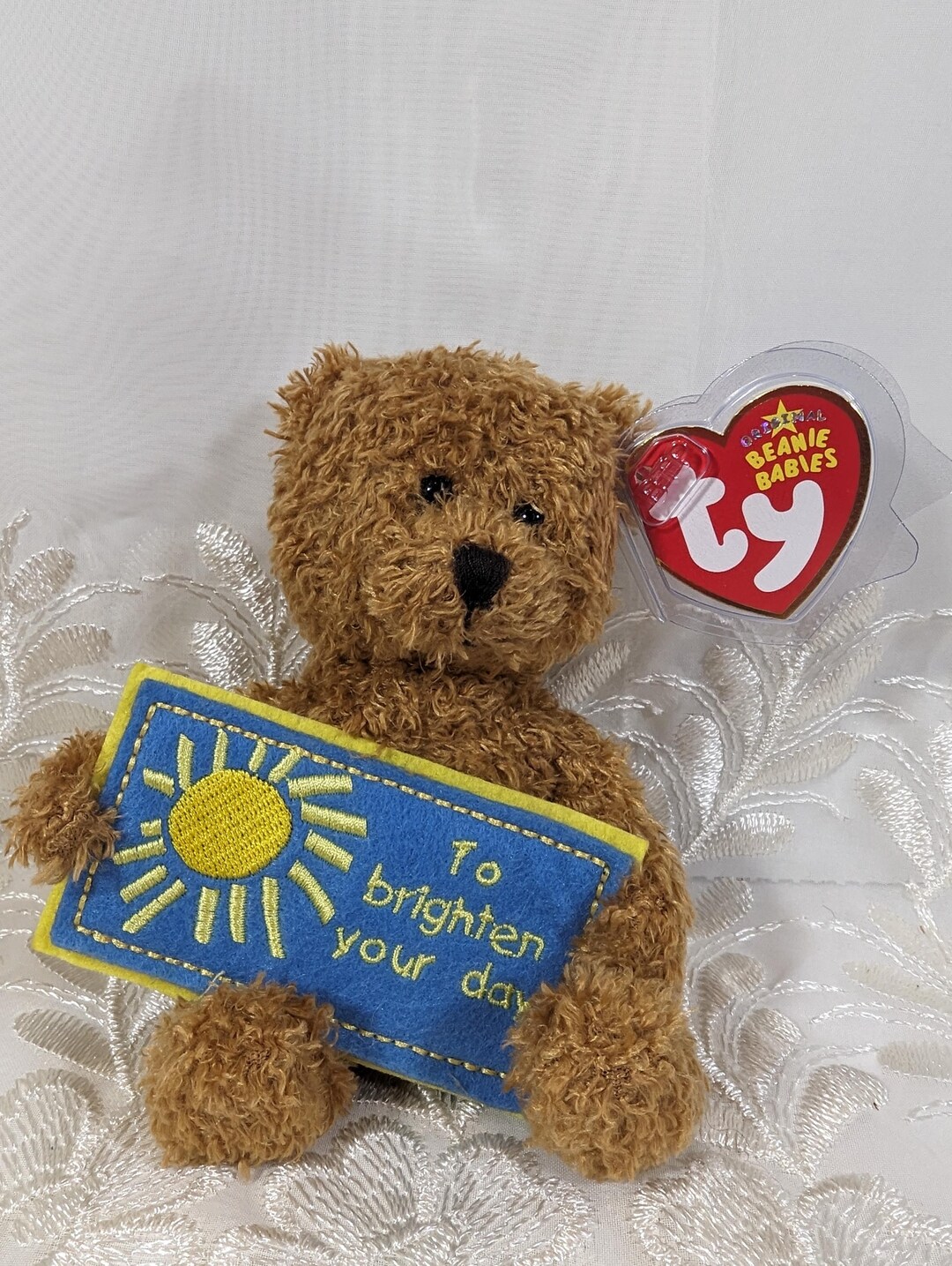 Ty Beanie Baby - to Brighten Your Day the Bear (5in) Greetings ...