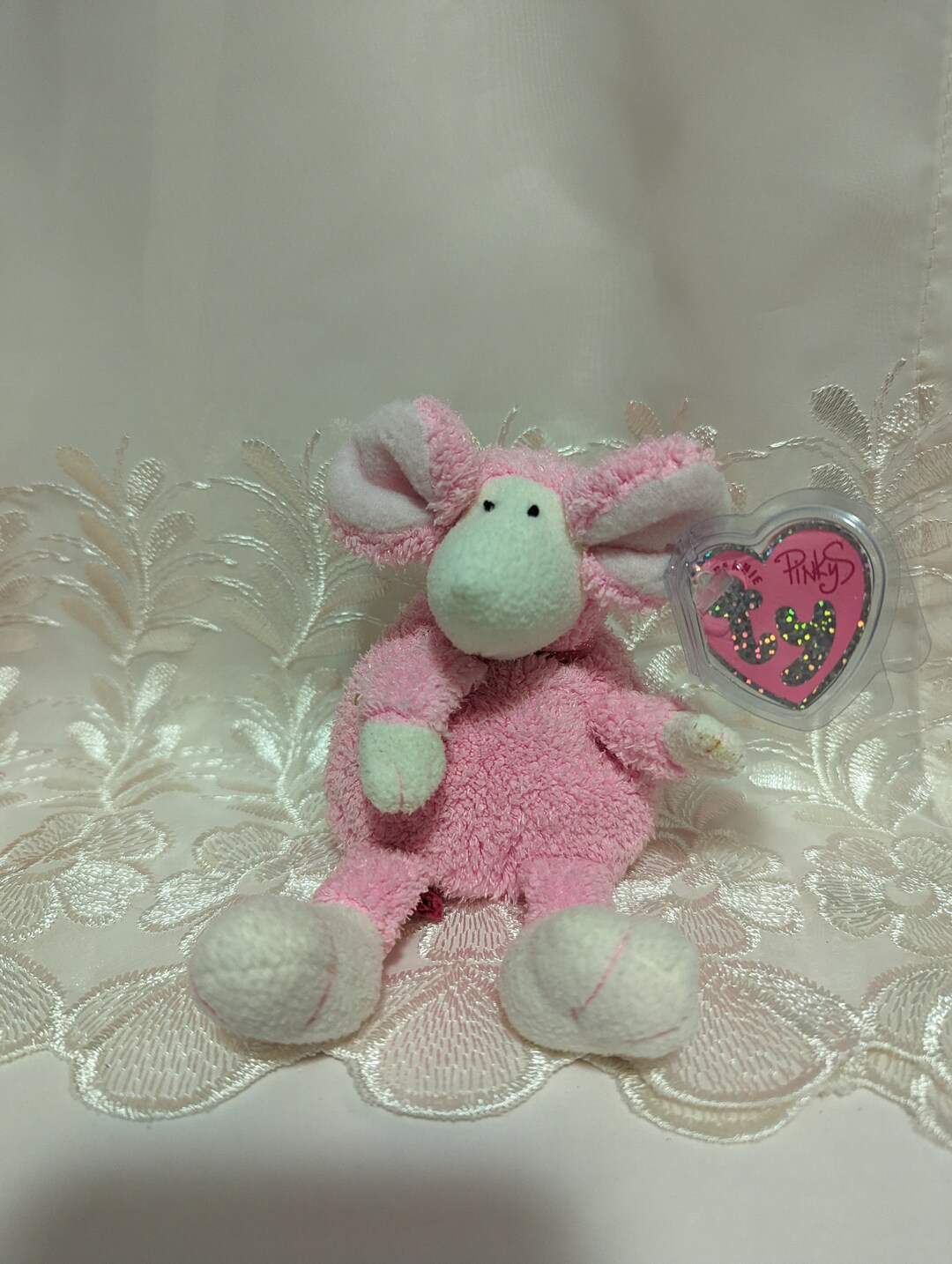 Ty Pinkys Ratzo the Pink Rat 7.5in Missing Its Nose - Etsy