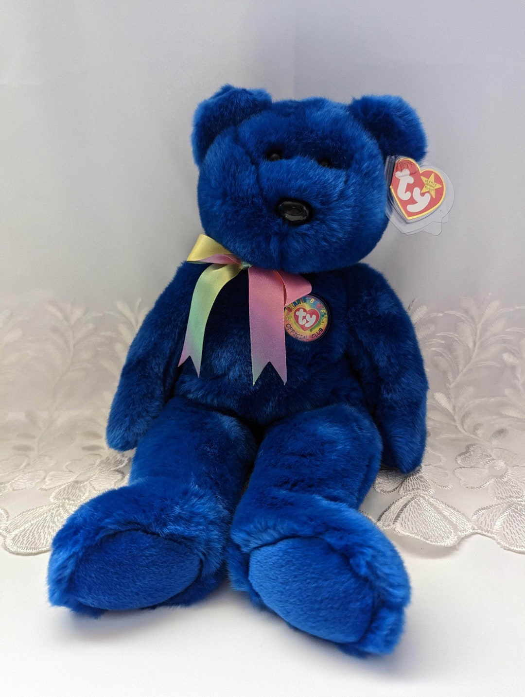 Ty Beanie Buddy - Clubby the Dark Blue Bear (14in) - Etsy