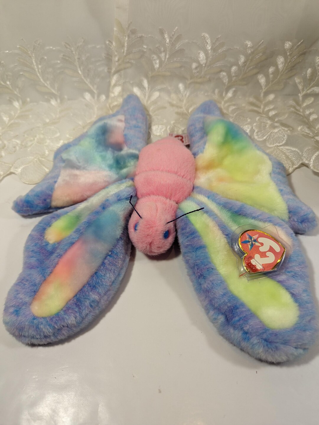 Ty Beanie Buddy - Flitter the Butterfly (10in) Faded Tag - Etsy