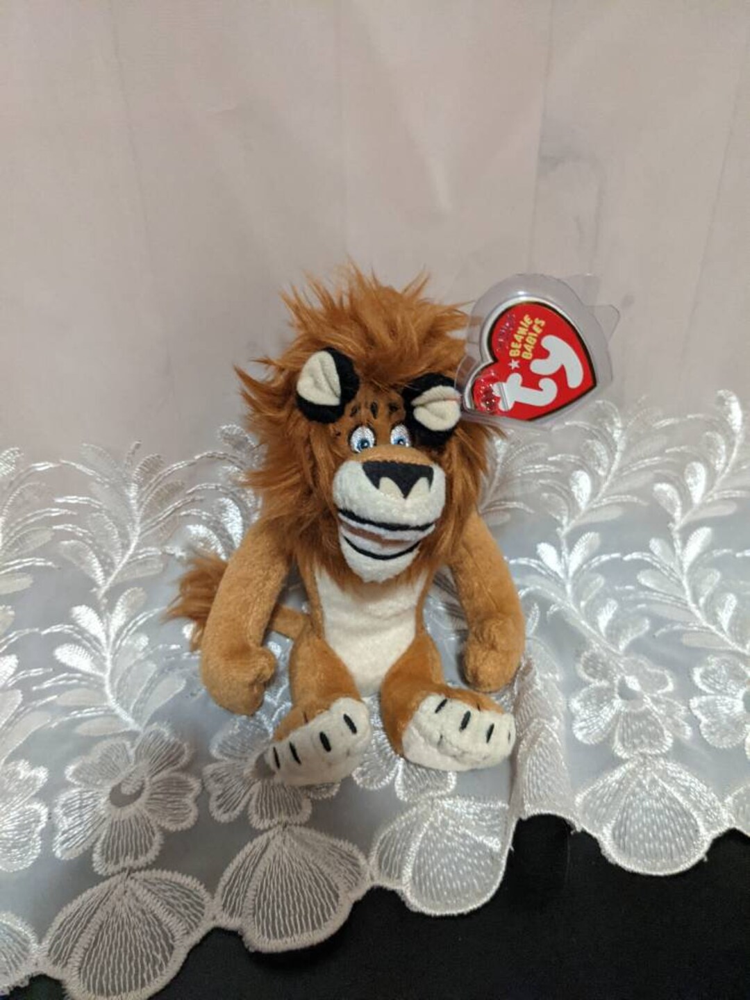 Ty Beanie Baby - Alex From Madagascar the Movie - Near Mint Plush Toy ...