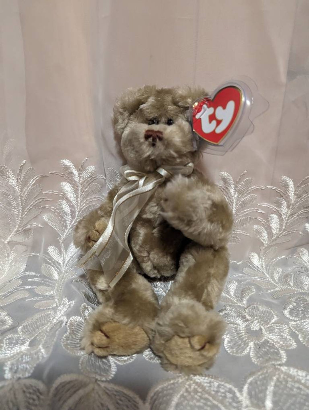 Ty Attic Treasure Collection- Beverly the Bear - Vintage Plush Toy (8in ...