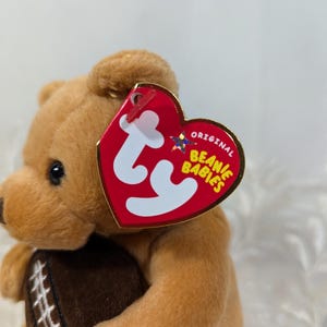 Ty Beanie Baby - Blitz the Football Bear (6in) - Etsy