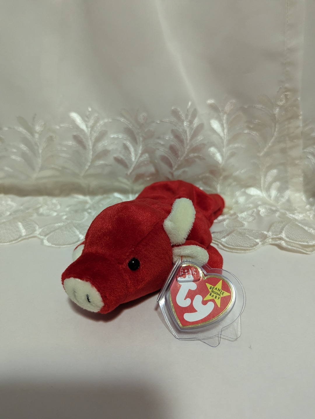 Ty Beanie Baby - Snort the Red Bull (8.5in) Made in Indonesia With ...