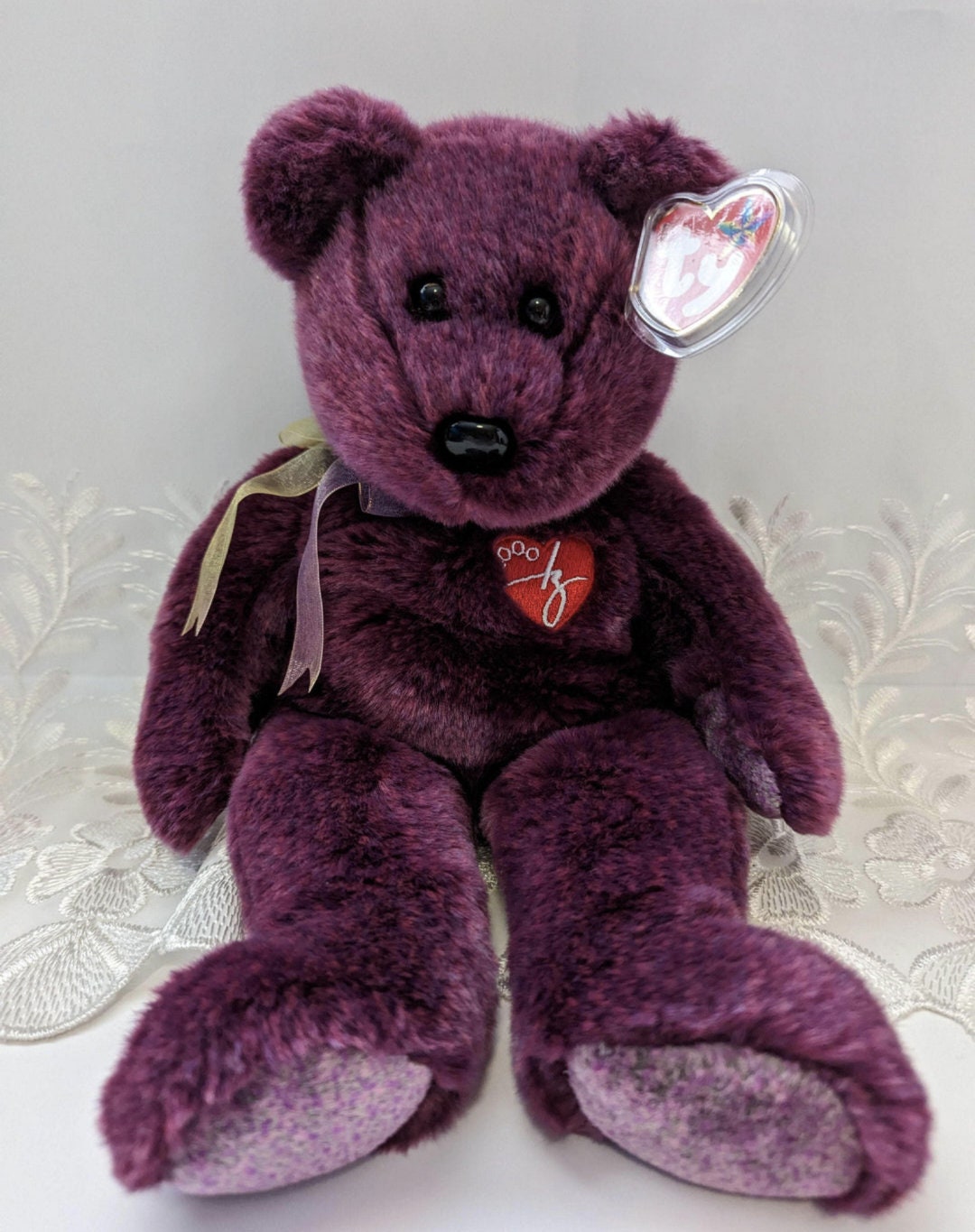 Ty Beanie Buddy - 2000 Signature Bear (13in) - Etsy