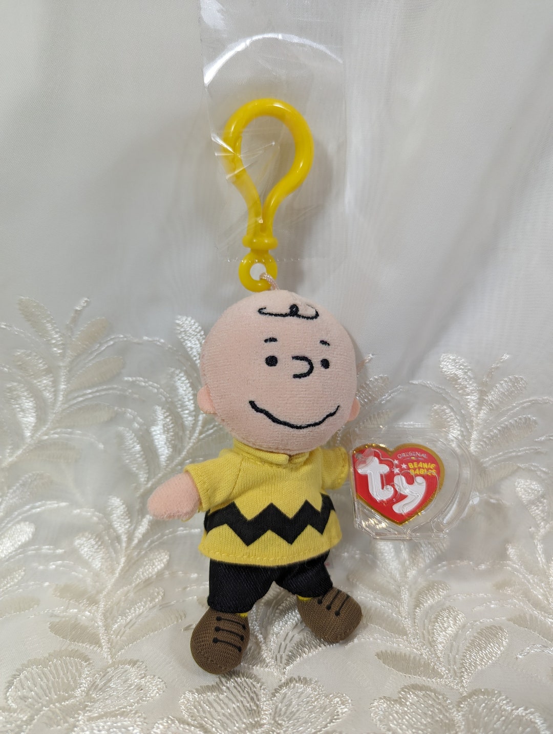 Ty Beanie Baby Clip - Charlie Brown From the Peanuts (4.5in) - Etsy