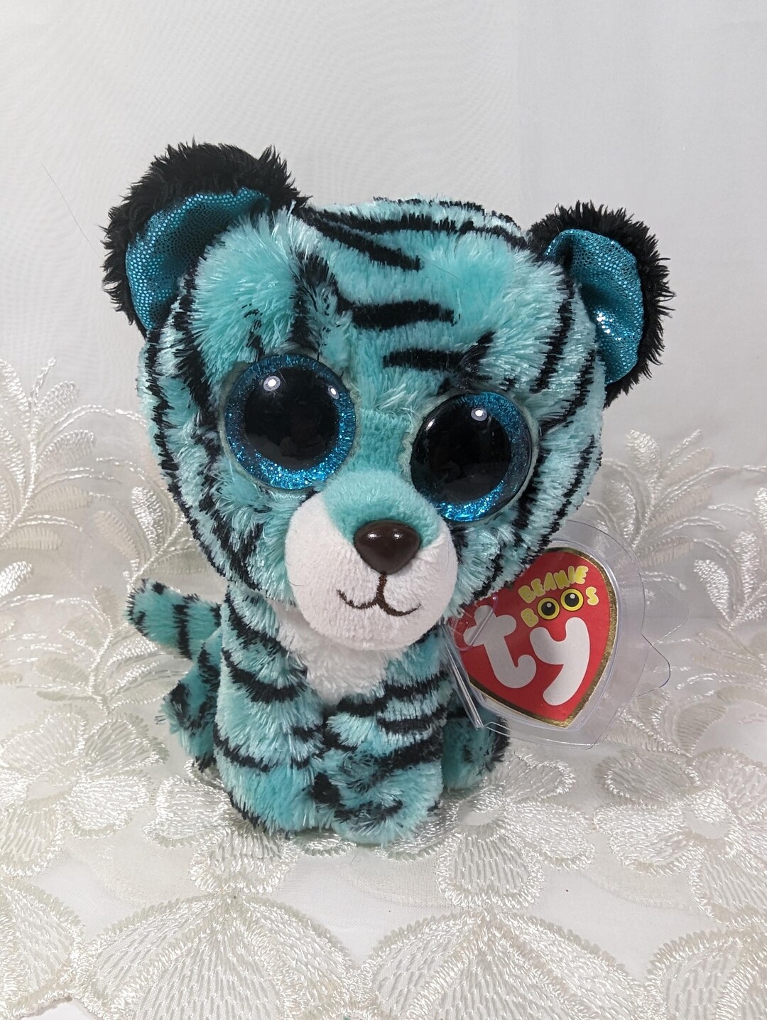 Ty Beanie Boo Tess the Tiger 6in Justice Exclusive , Scuffed Eyes - Etsy