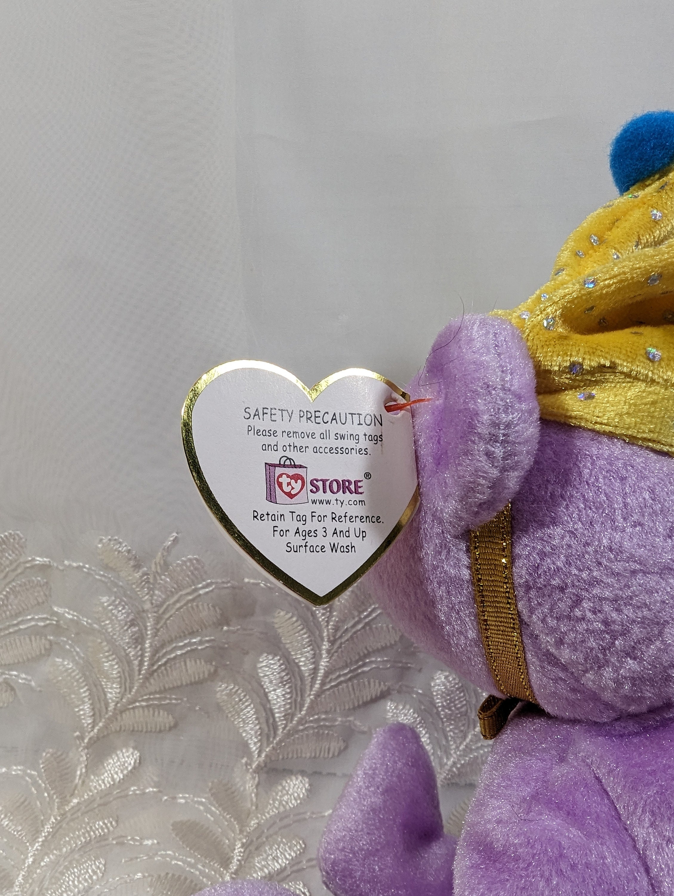 Ty Beanie Babies - Jokester the Purple April Fool's Bear (8.5in) Near ...