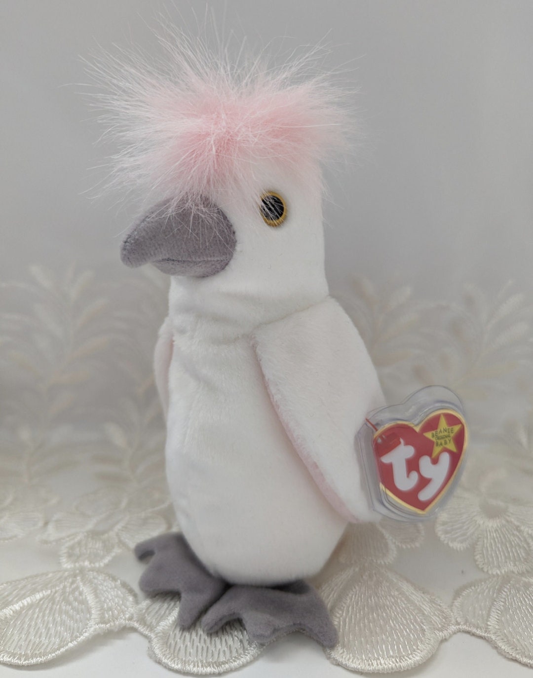 Ty Beanie Baby - Kuku the White Cockatoo Bird (6in) - Etsy