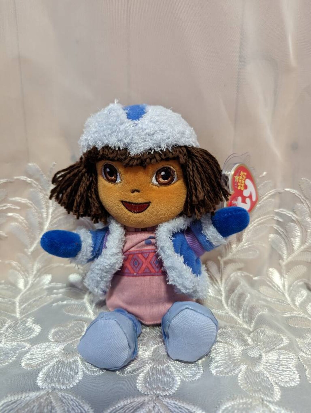 Ty Beanie Babies Dora the Explorer Russia Version Mint Plush Toy 7in - Etsy