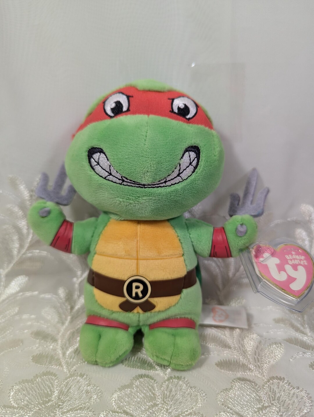 Ty Beanie Babies Raphael From Teenage Mutant Ninja Turtles 6in Faded ...