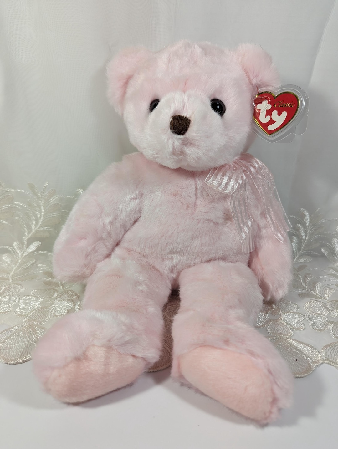 Ty Classic Collection Rosette the Pink Teddy Bear 13 In - Etsy