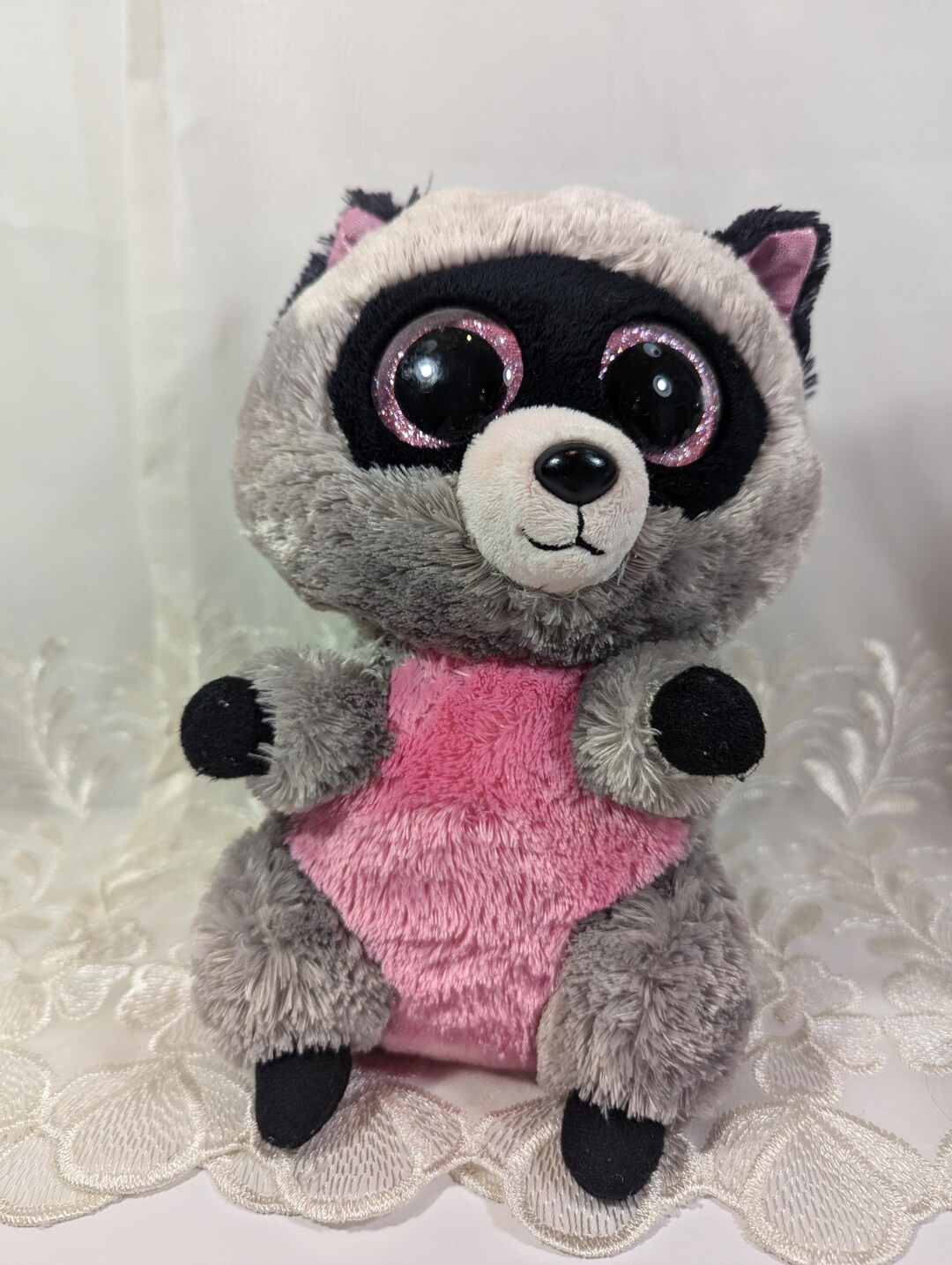 Ty Beanie Boo Rocco the Raccoon 9in No Tag - Etsy