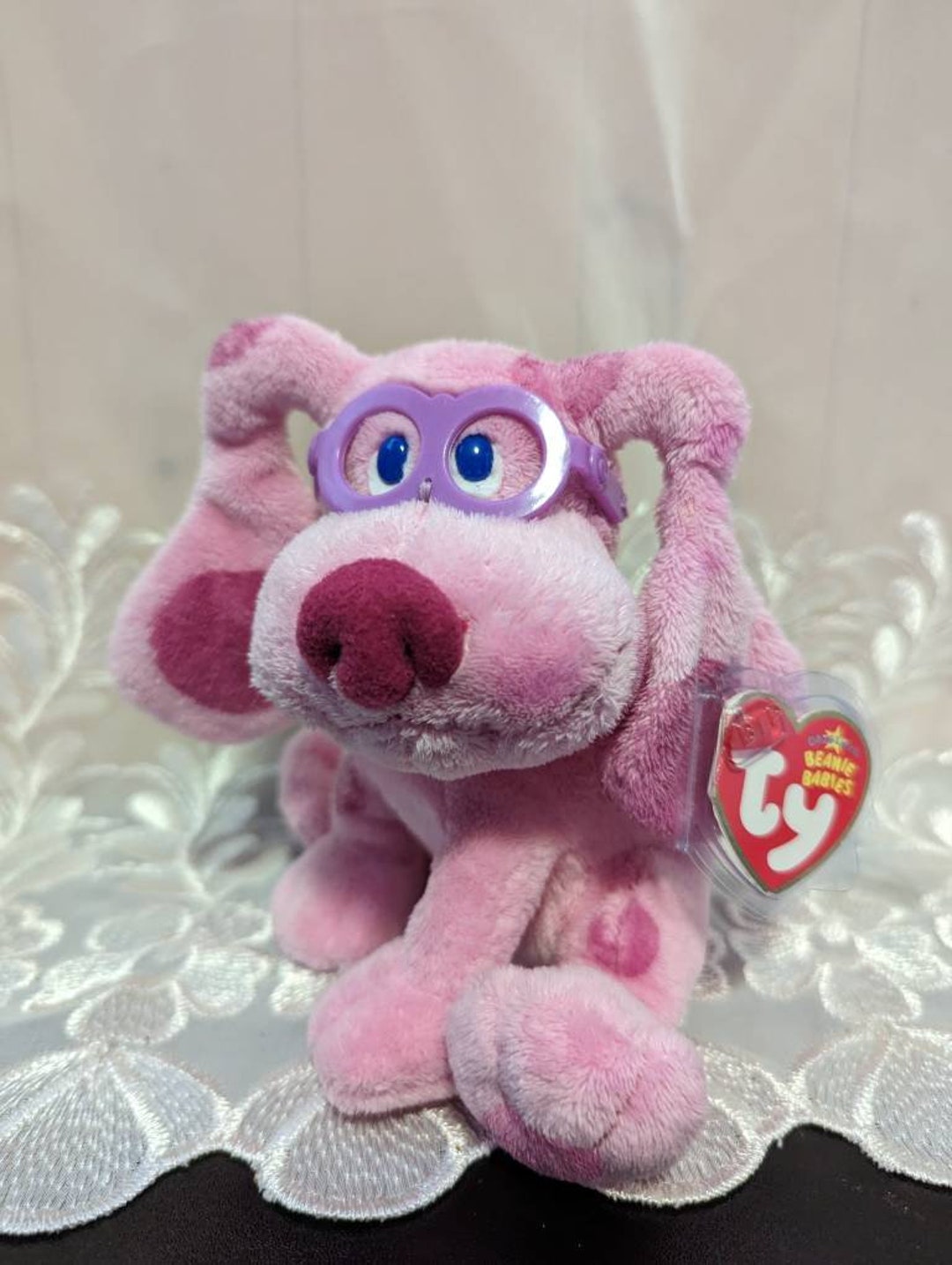 Ty Beanie Baby - Magenta the Dog From Blue's Clues - Near Mint *rare ...