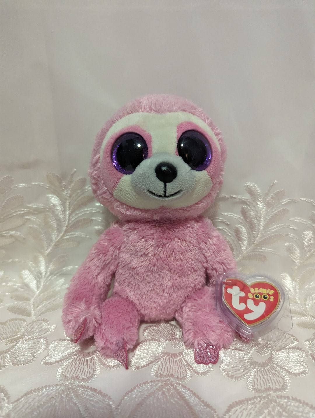Seller Away Jan 13 27 Ty Beanie Boo Simone the Pink Sloth 6in Claire's ...