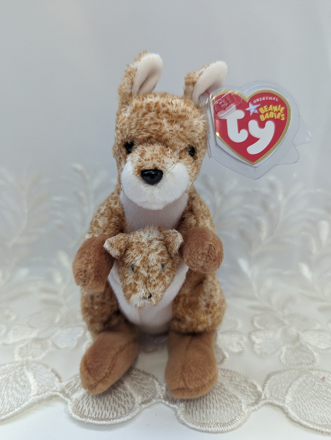 Ty Beanie Baby- Willoughby the Kangaroo (7in) - Etsy