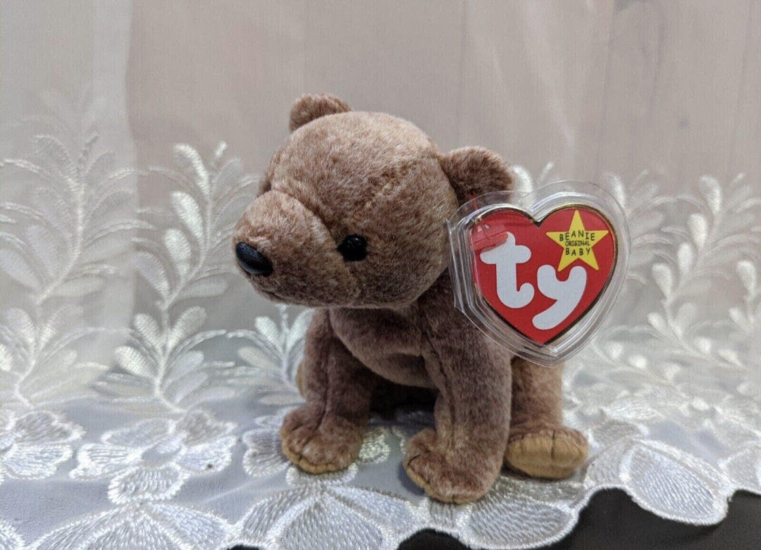 Ty Beanie Baby - Pecan the Bear (6in) - Etsy