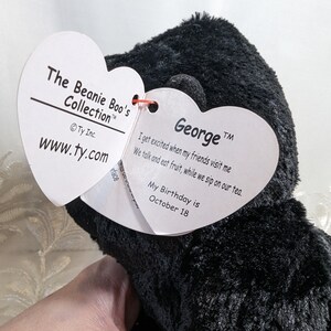 Ty Beanie Boo - George the Gorilla (6in) - Etsy