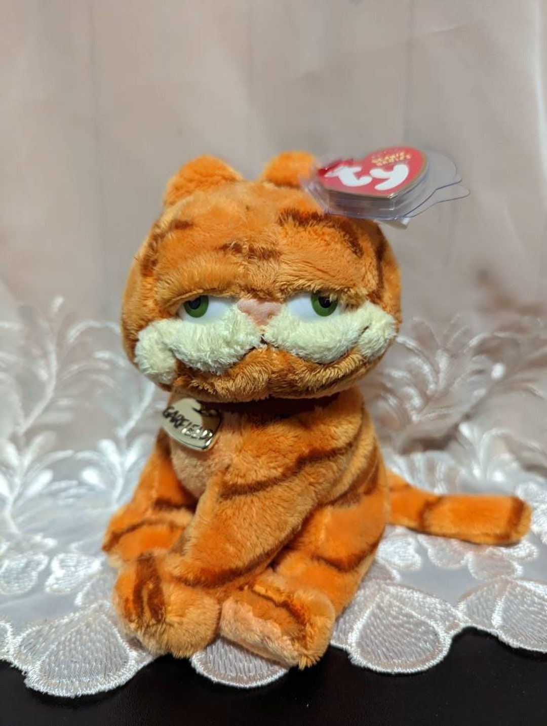 Ty Beanie Baby - Garfield the Cat - Mint Plush Toy (7in) - Etsy