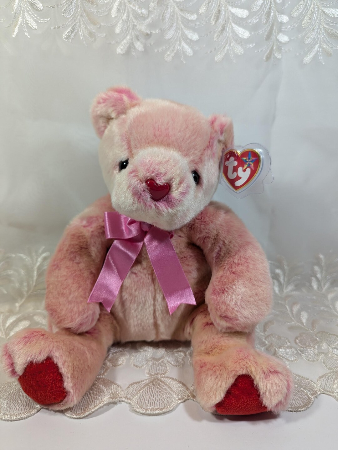 Ty Beanie Buddy - Romance the Bear (9 In) Near Mint Tag - Etsy