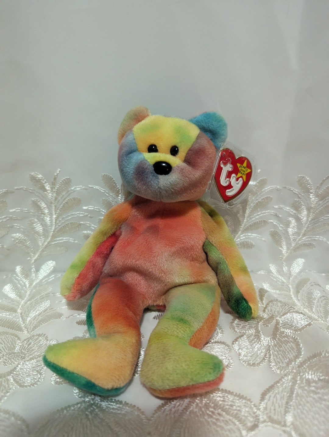 Ty Beanie Baby Garcia the Colorful Bear 8.5in - Etsy