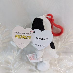 Ty Beanie Baby Clip Snoopy the Dog From Peanuts 4.5in - Etsy