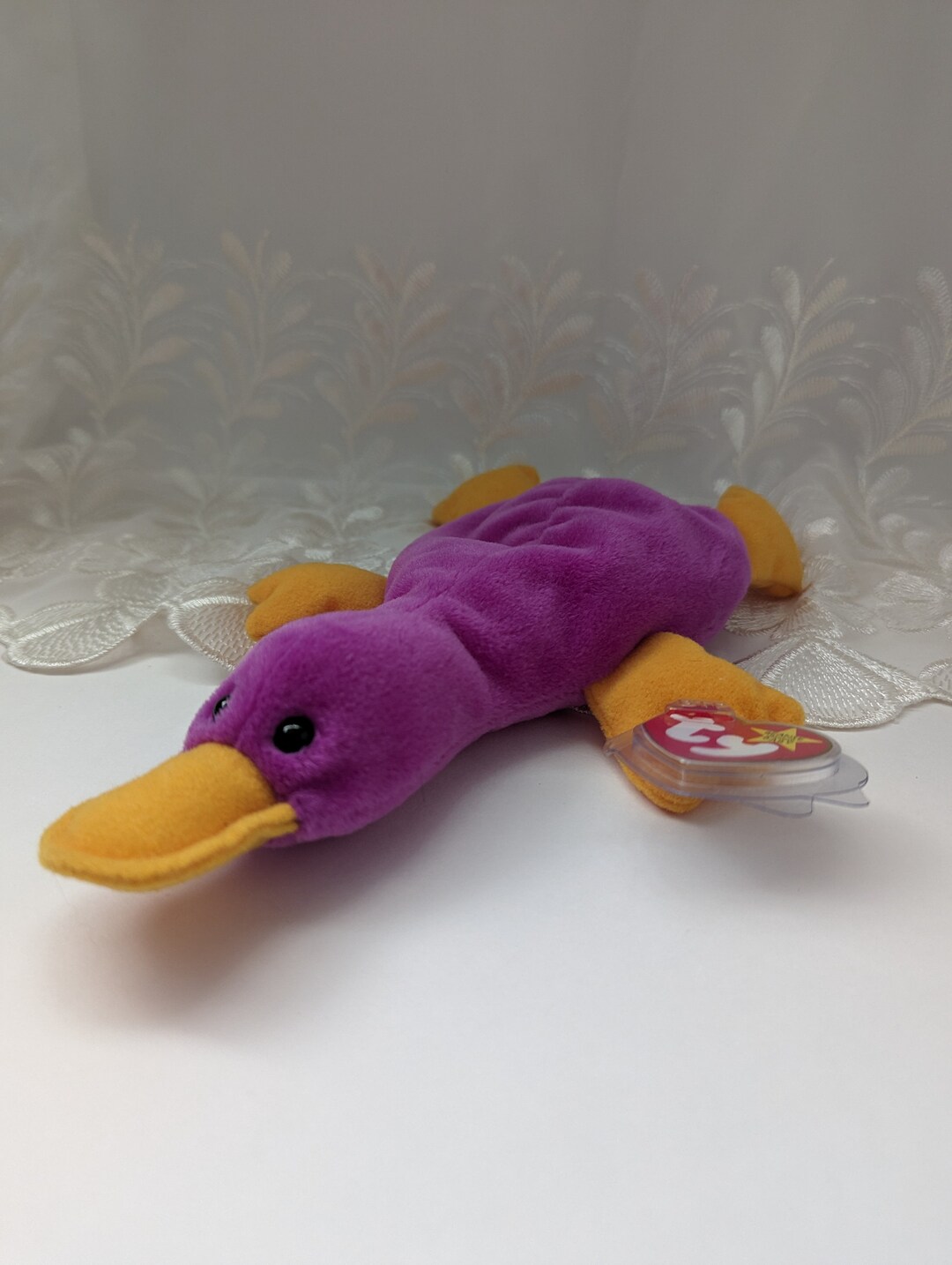 Ty Beanie Baby - Patti the Purple Platypus (8in) - Etsy