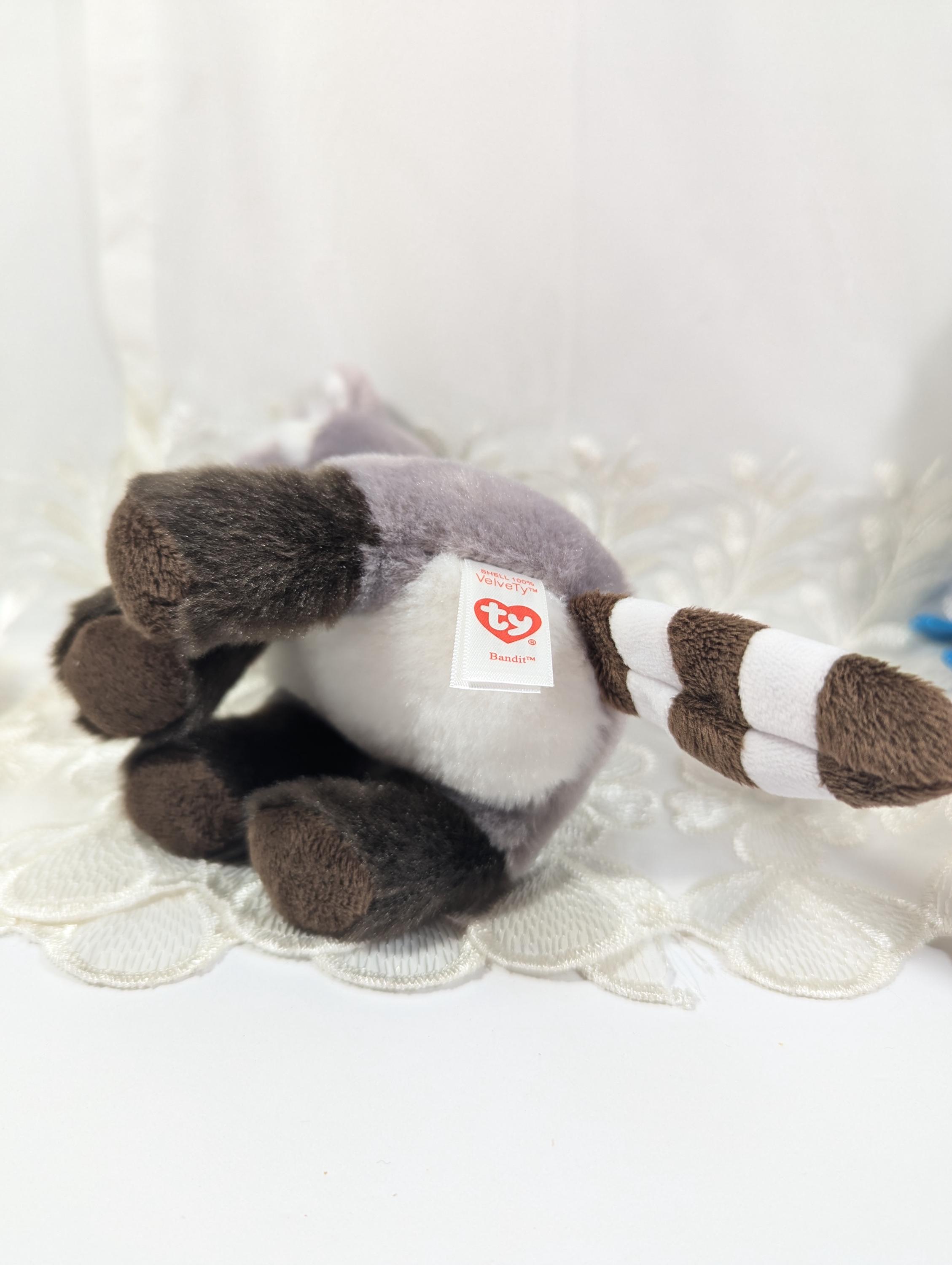 Ty Beanie Baby Bandit the Raccoon 6in No Tag Etsy UK