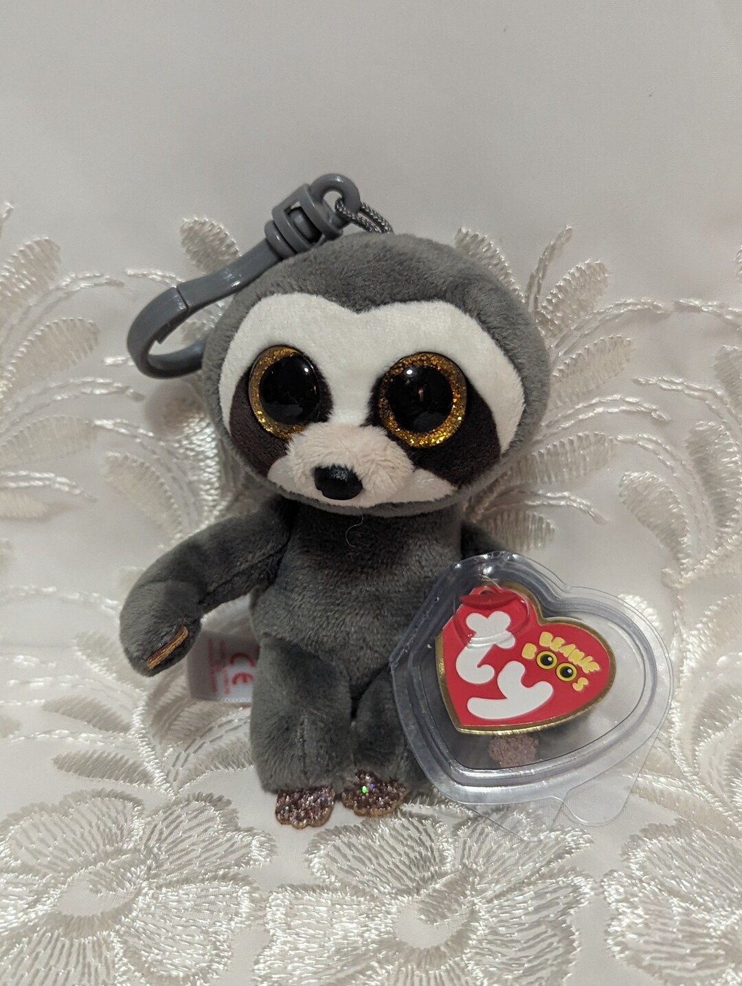 Ty Beanie Boo Clip Dangler the Sloth 4in - Etsy