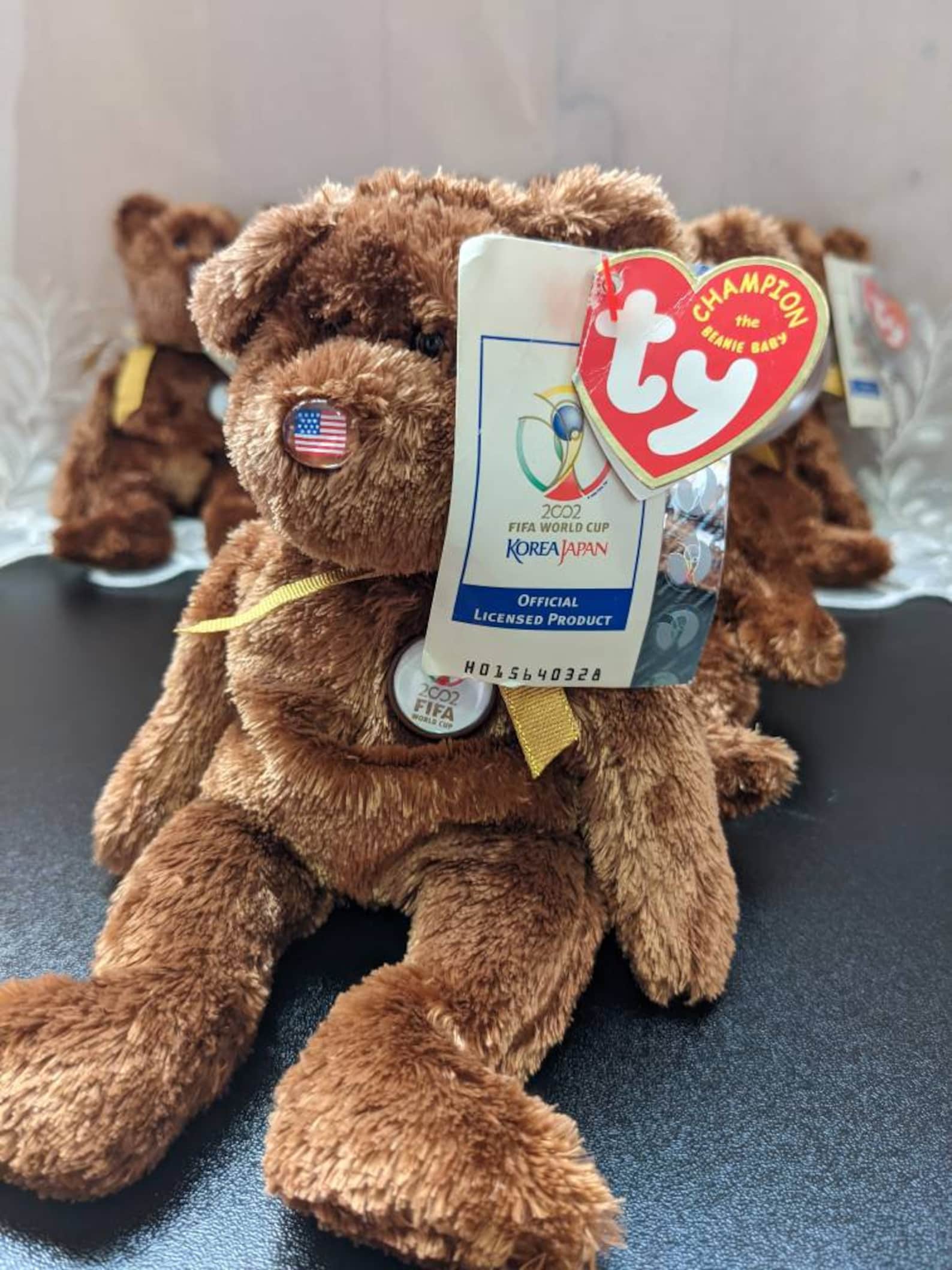 Ty Beanie Babies FIFA Champion Bears Argentina USA Italy - Etsy