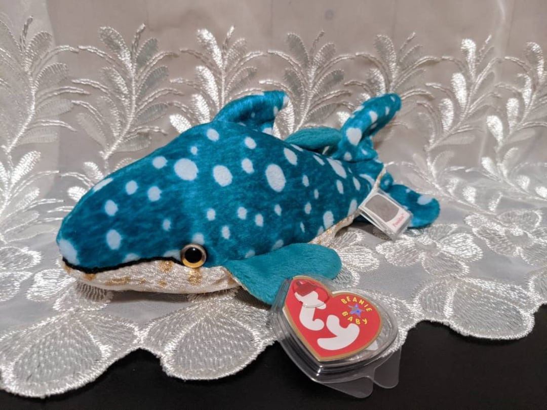 Ty Beanie Baby Poseidon the Blue Whale Shark Mint Retired - Etsy