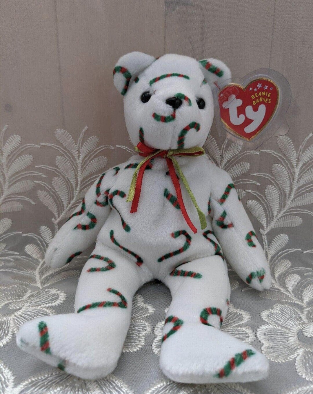 Ty Beanie Baby - Cand-e the Candy Cane Bear (8.5in) - Etsy