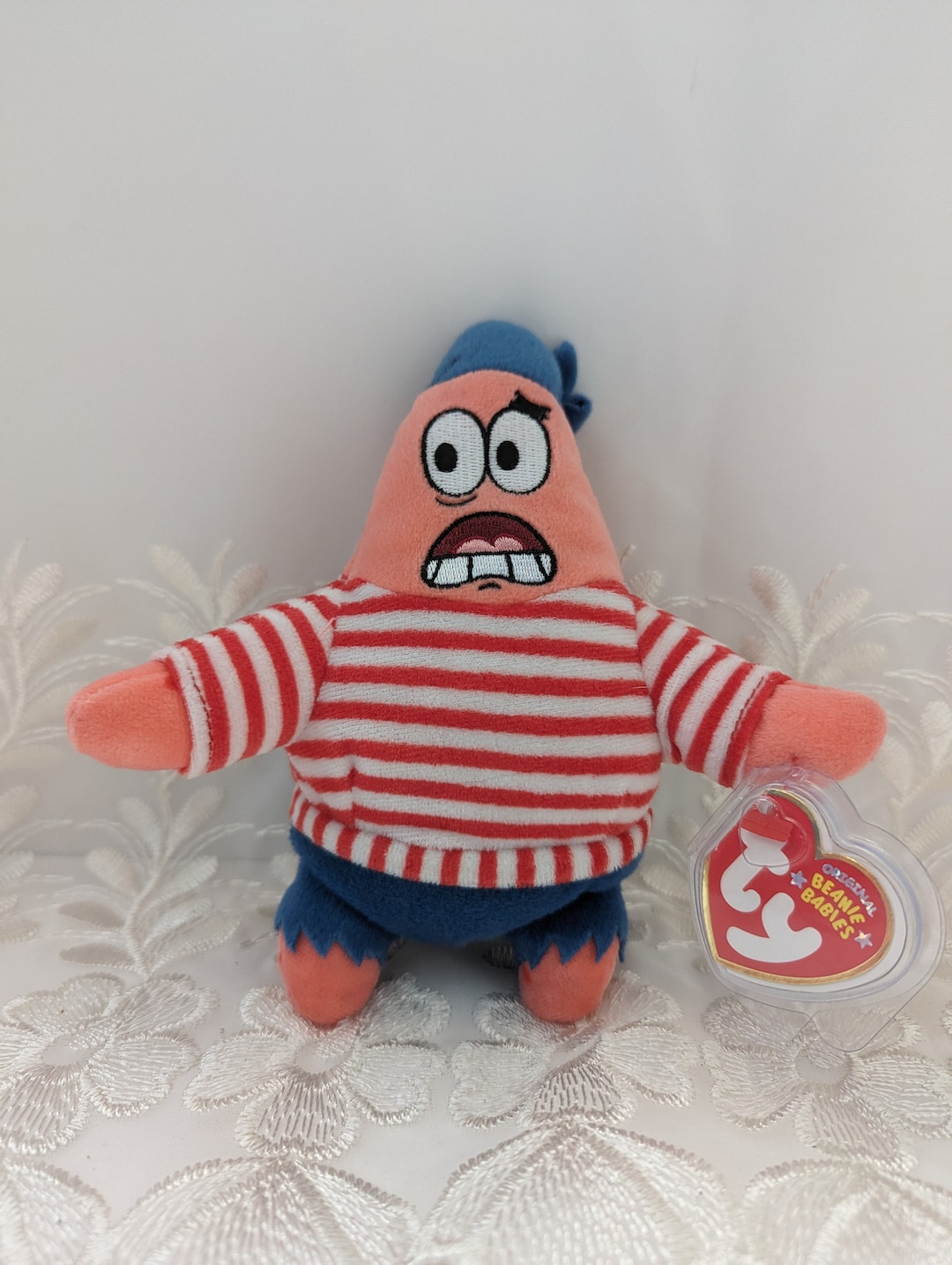 Ty Beanie Baby - First Mate Patrick the Pirate Starfish From Spongebob ...