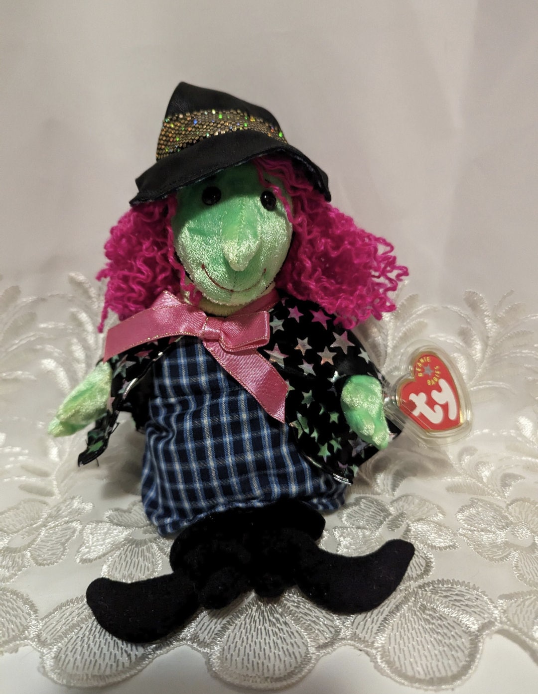 Ty Beanie Baby - Scary the Witch (7in) - Etsy