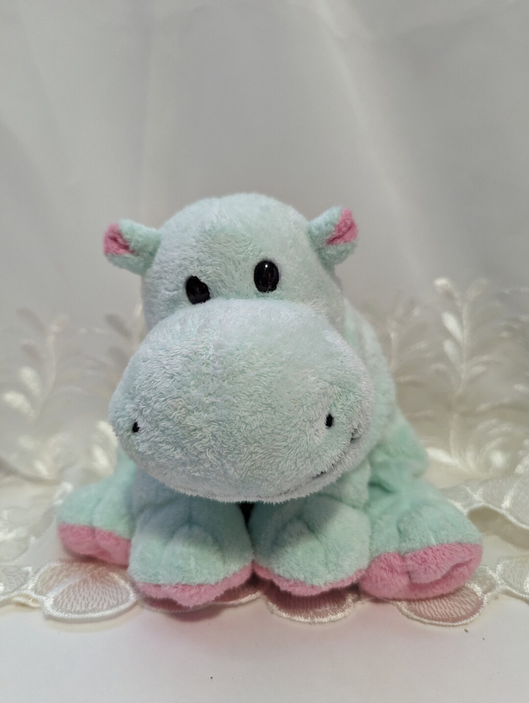 Ty Pluffies Tubby the Hippo 9in rare See Description - Etsy Australia