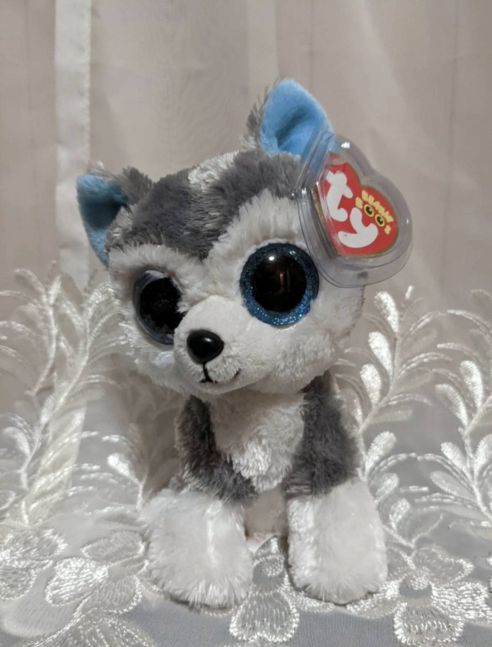 Ty Beanie Boo Slush the Husky - Mint Plush Toy Dog (6in) - Etsy