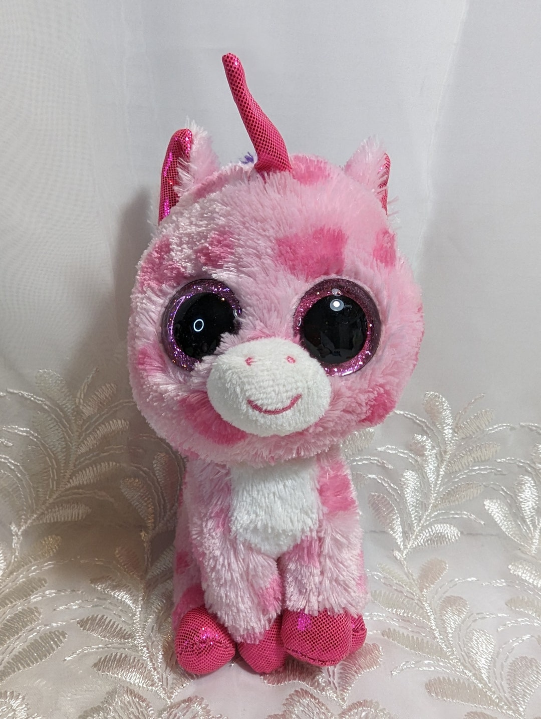 Ty Beanie Boo Sugar Pie the Pink Unicorn 6in No Tag - Etsy