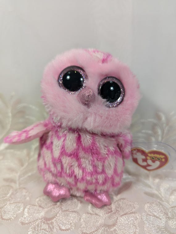 Pink stuffed owl store