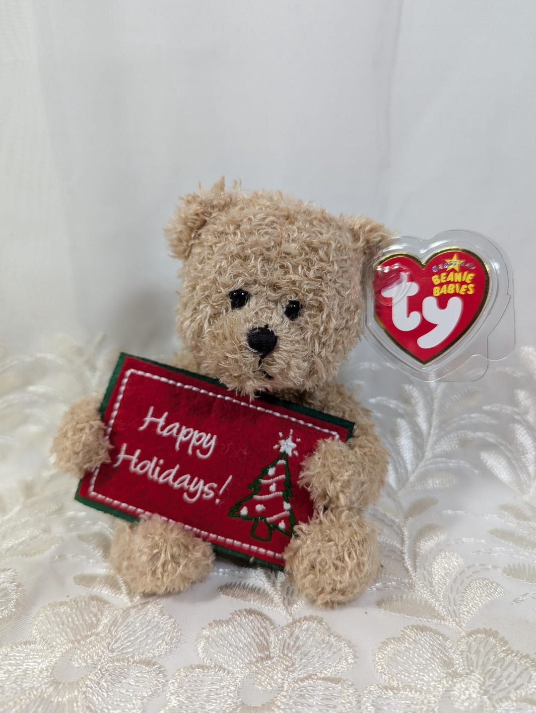 Ty Beanie Baby - Happy Holidays the Christmas Bear (5in) Greetings ...