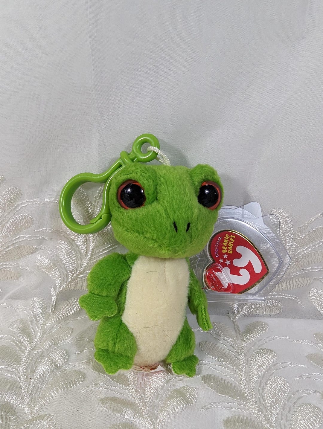 Ty Beanie Baby Gus the Gecko 4in Plastic Keychain Clip, Non-mint Tag - Etsy