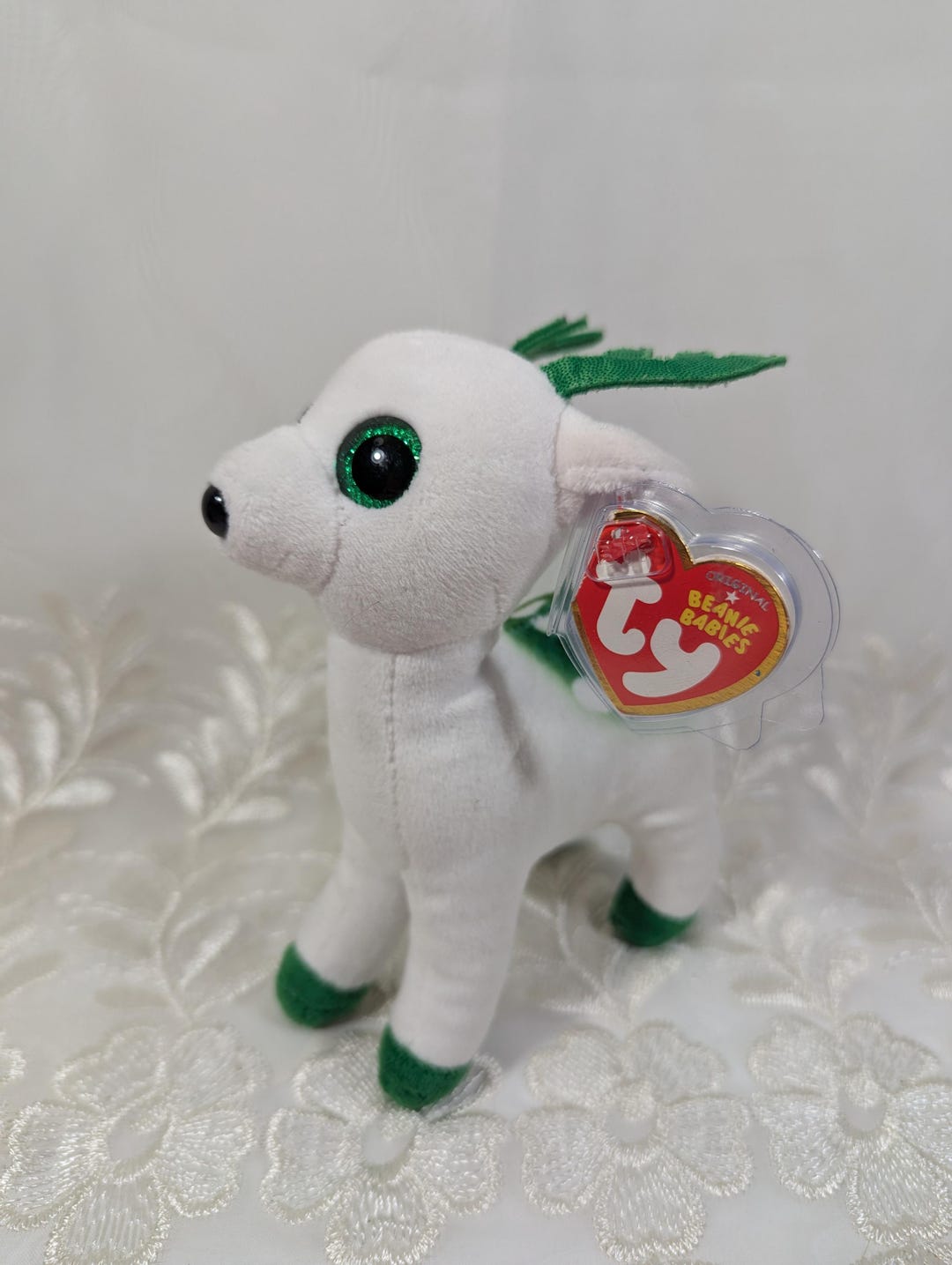 Ty Beanie Baby - Peppermint the Reindeer (6.5 In) - Etsy