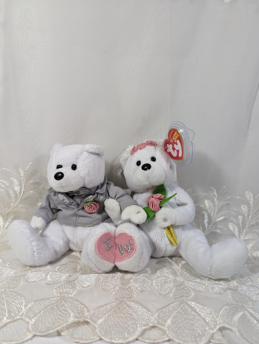 Ty Beanie Baby - We Do the Bride and Groom Teddy Bears (6in) - Etsy
